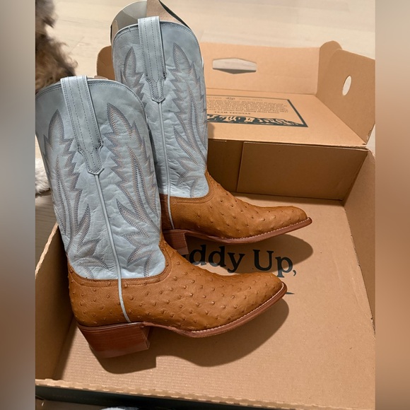 Tecovas | Shoes | Tecovas The Jamie Ii Tanslate Blue Ostrich | Poshmark